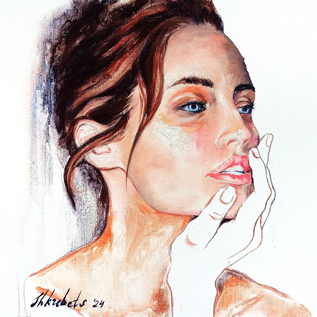 Custom Oil Portrait, Portrait Painting From Photo, Original Oil ...