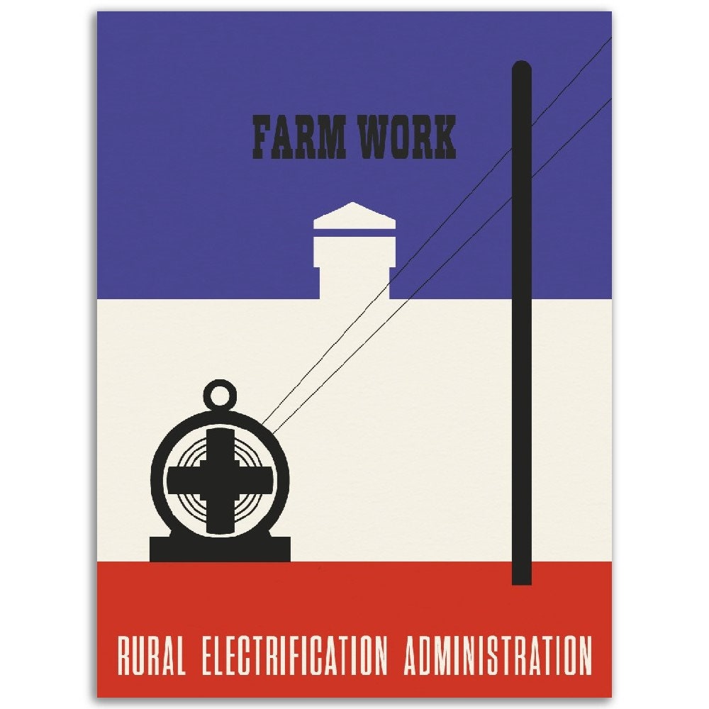 Farm Work • rural Electrification Administration by Lester Beall (works ...