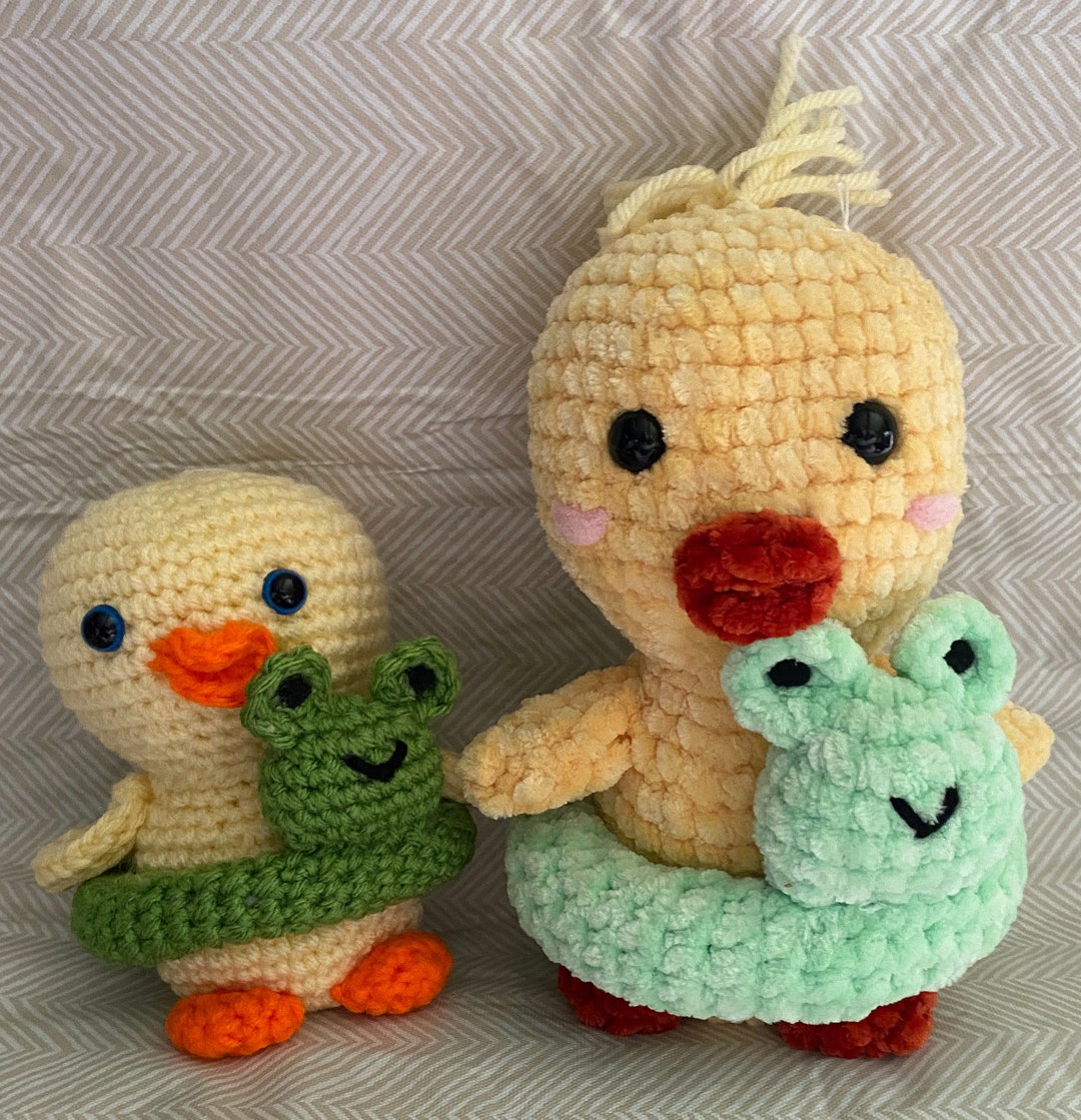 Crochet Ducks in Froggy Floaties Amigurumi Ducks Duckies - Etsy