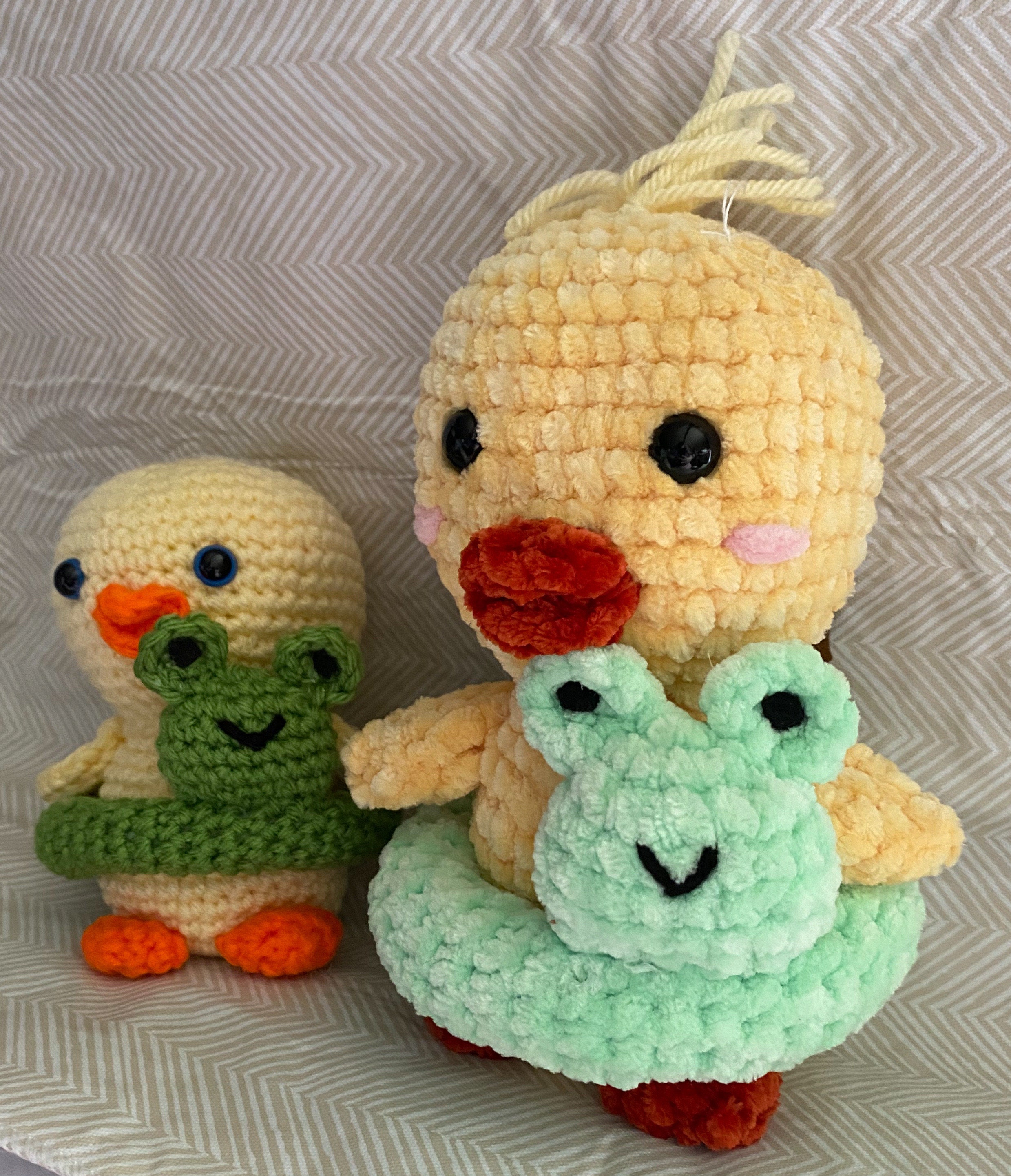 Crochet Ducks in Froggy Floaties Amigurumi Ducks Duckies - Etsy