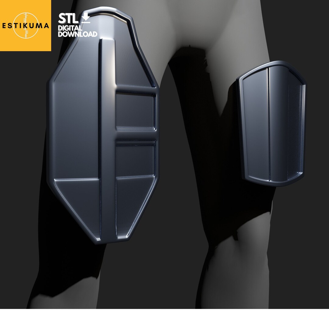The Mandalorian - Thigh Plate Armour - 3D Model - STL (digital Download ...