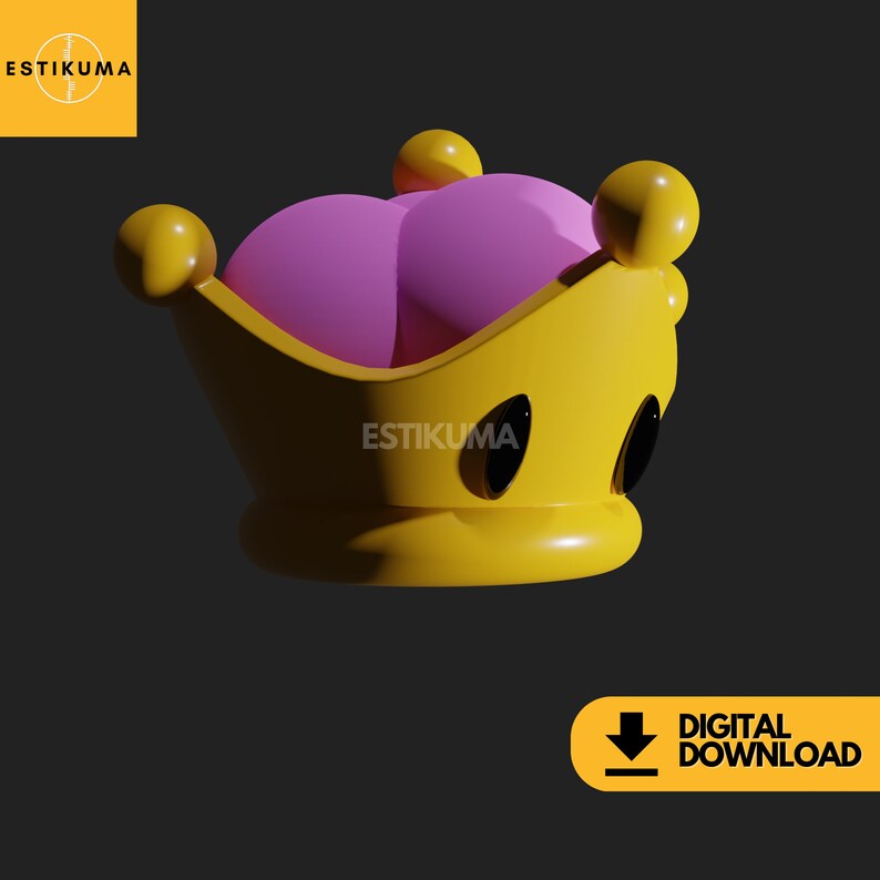 Princess Peach Crown STL 3D Files digital Download - Etsy Princess Peach Crown STL 3D Files digital Download - Etsy