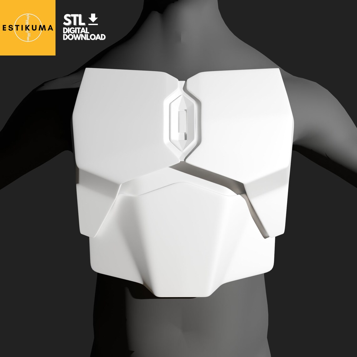 The Mandalorian Chest Plate Armour 3D Model STL digital Download - Etsy