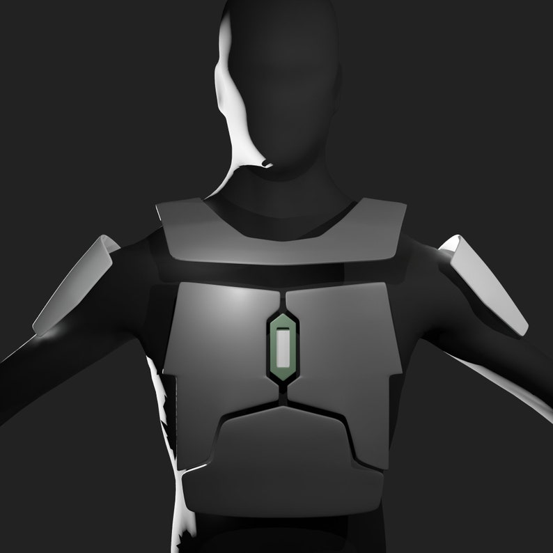 Boba Fett Shoulder Armour 3D Model STL digital Download - Etsy