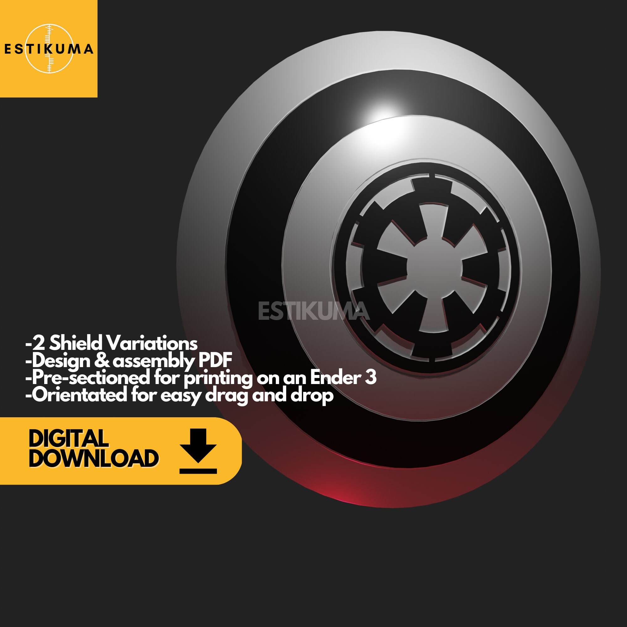 Captain America Shield Empire Edition Star Wars - Etsy