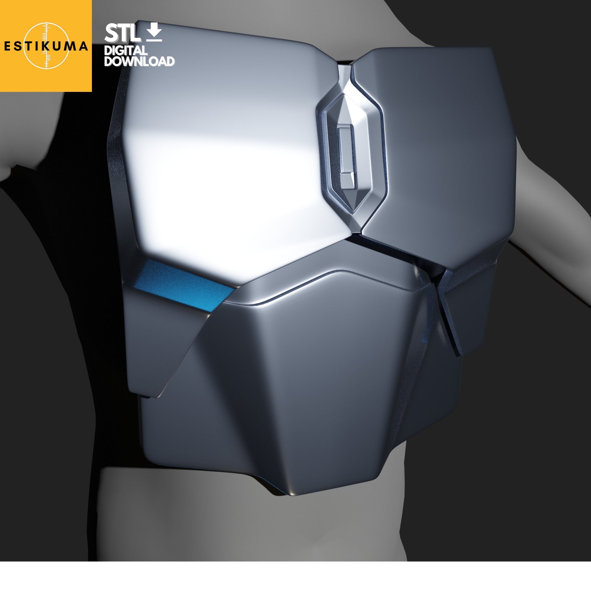 The Mandalorian Chest Plate Armour 3D Model STL digital Download - Etsy