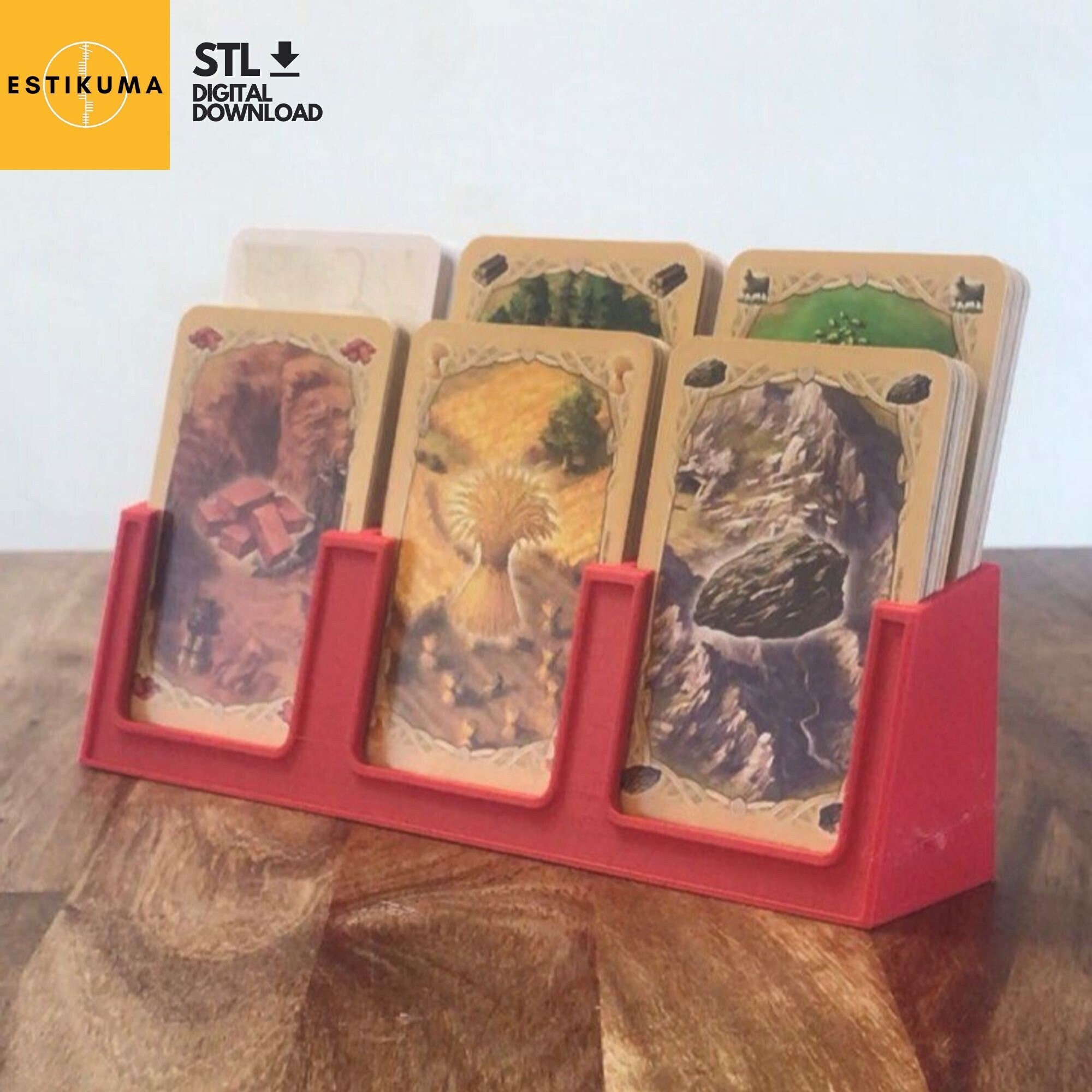 Catan Card Stand - 3D Model - STL (digital Download) - Etsy