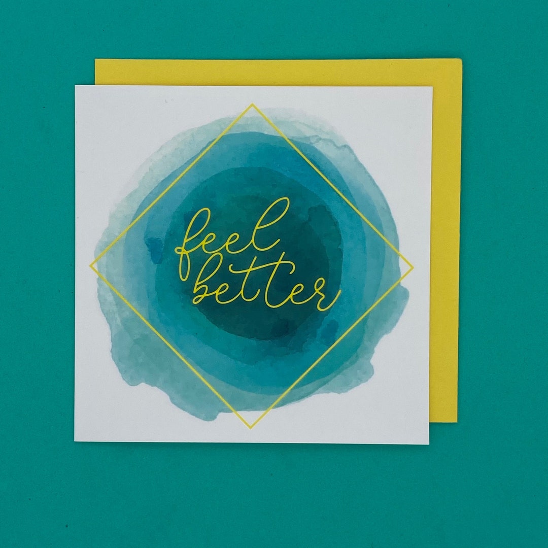 Feel Better Greeting Card - Etsy