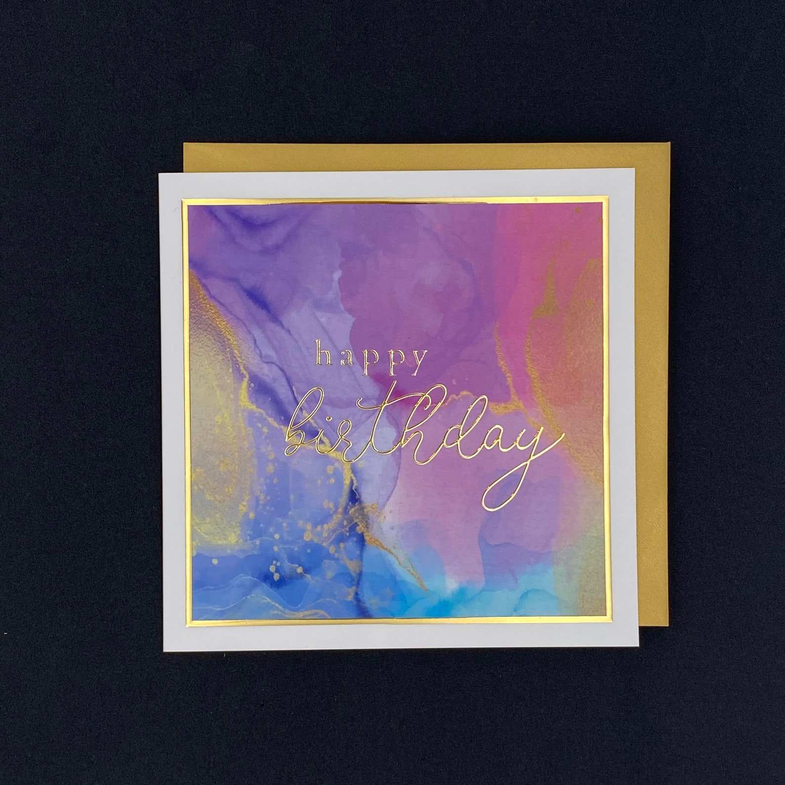 Happy Birthday Pink Card - Etsy