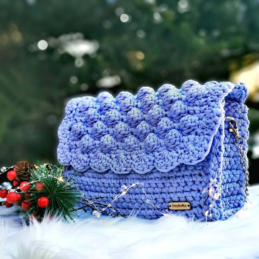 ELSA Poops Crochet Bag, Crochet, Messenger Bag, on a Chain, Elegant ...