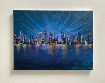 Acrylic Cityscape | Etsy