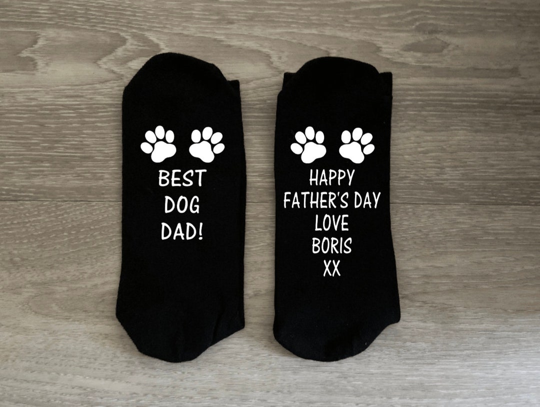 Personalized Dog Dad Socks, Father's Day Gift - Etsy