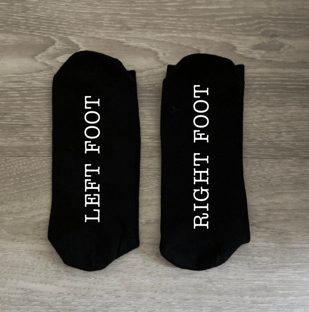 Left Right Foot Socks: Funny Gift Socks - Etsy