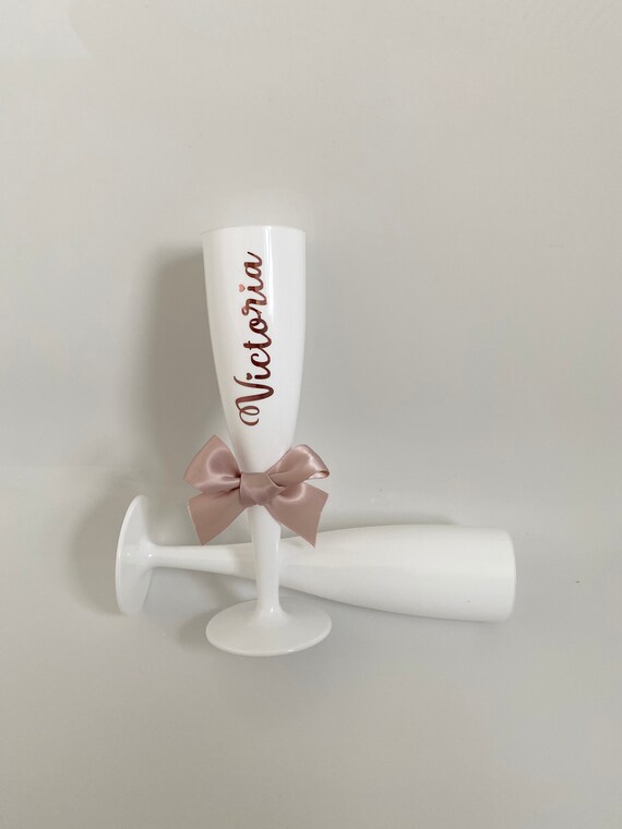 Personalised Plastic Champagne Flutes Hot Tub Flutes Hen - Etsy UK
