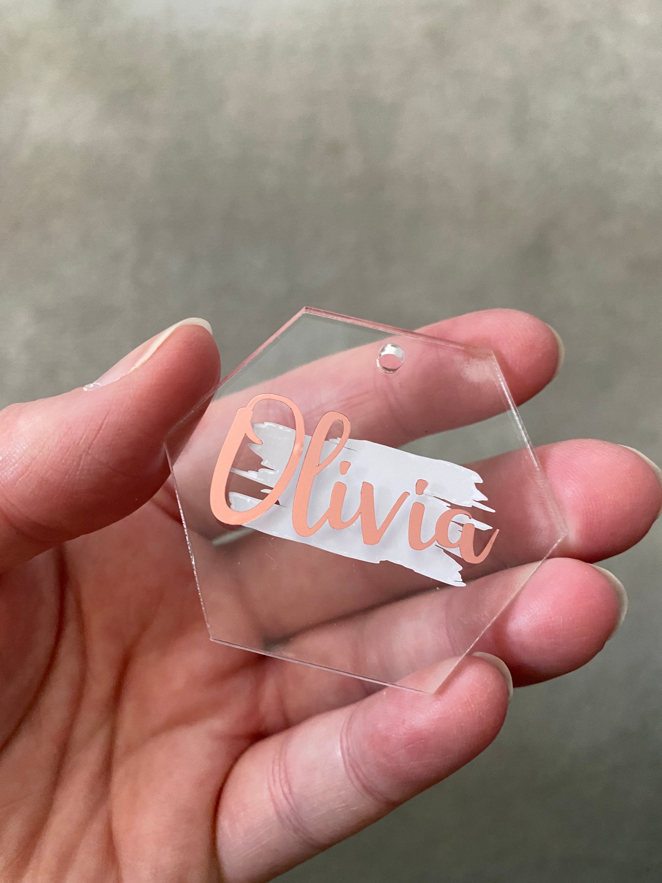 Acrylic Gift Tag Personalised Custom Name Tags for Presents - Etsy UK