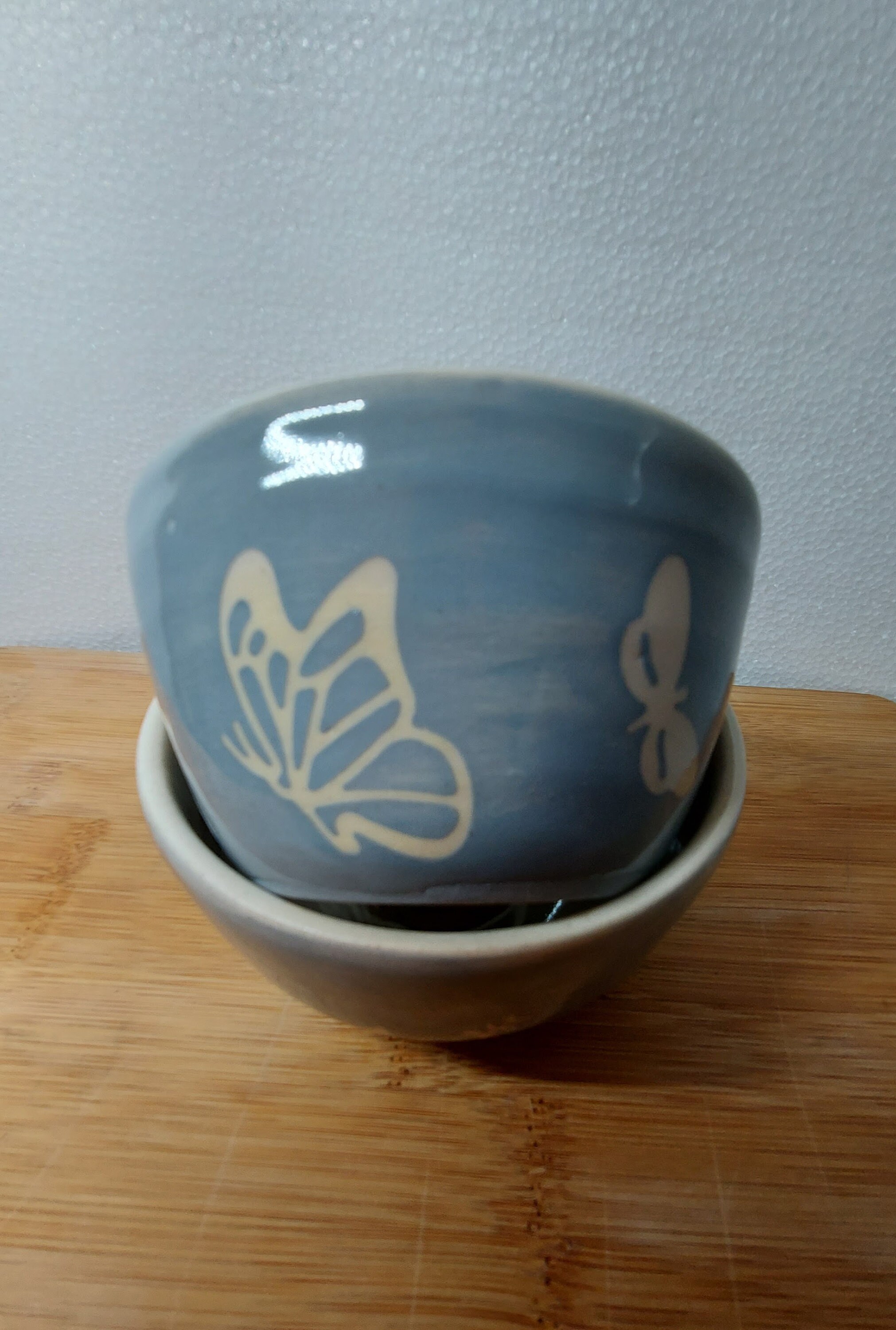 Bowl Set of Two Mini Dipping Bowls, Handmade Ceramic Grey Bowls - Etsy