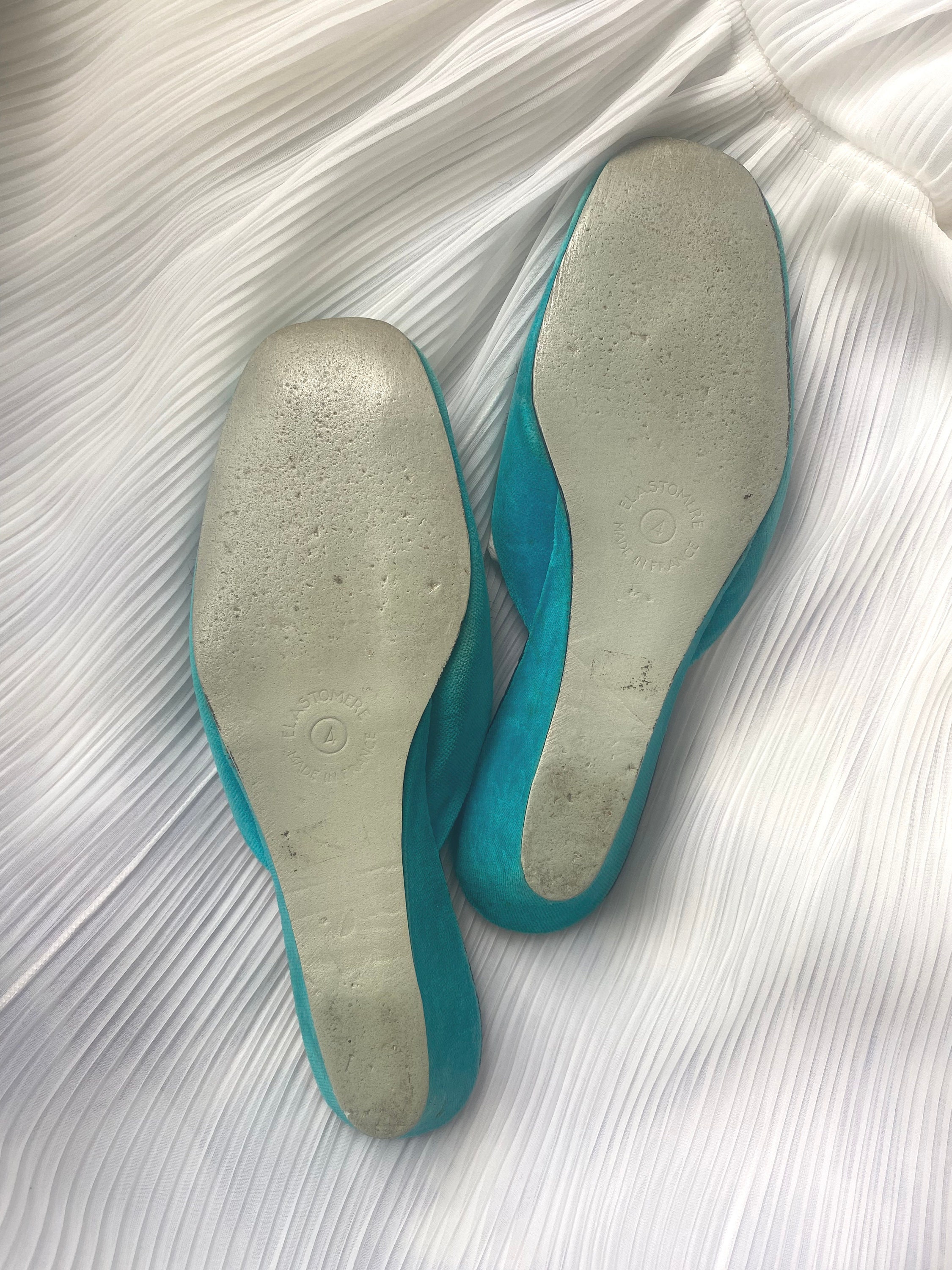 Rare 1950s Vintage Velvet Slippers With Fur and Rhinestones / Old ...