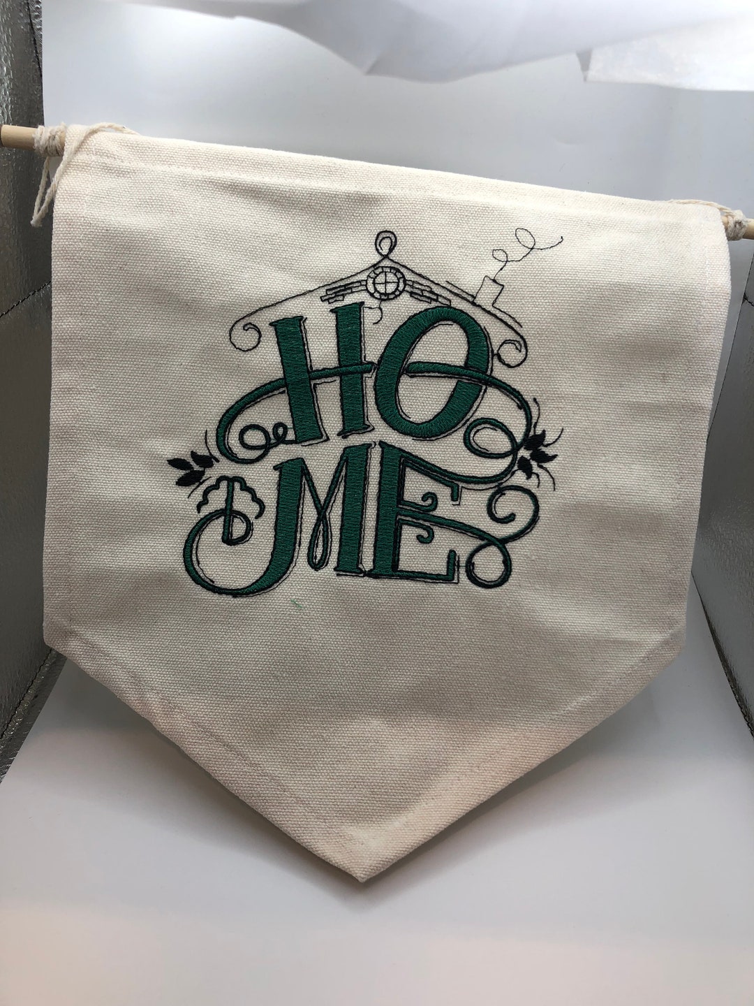 Embroidered Garden Flag/pennant/banner Home Design - Etsy