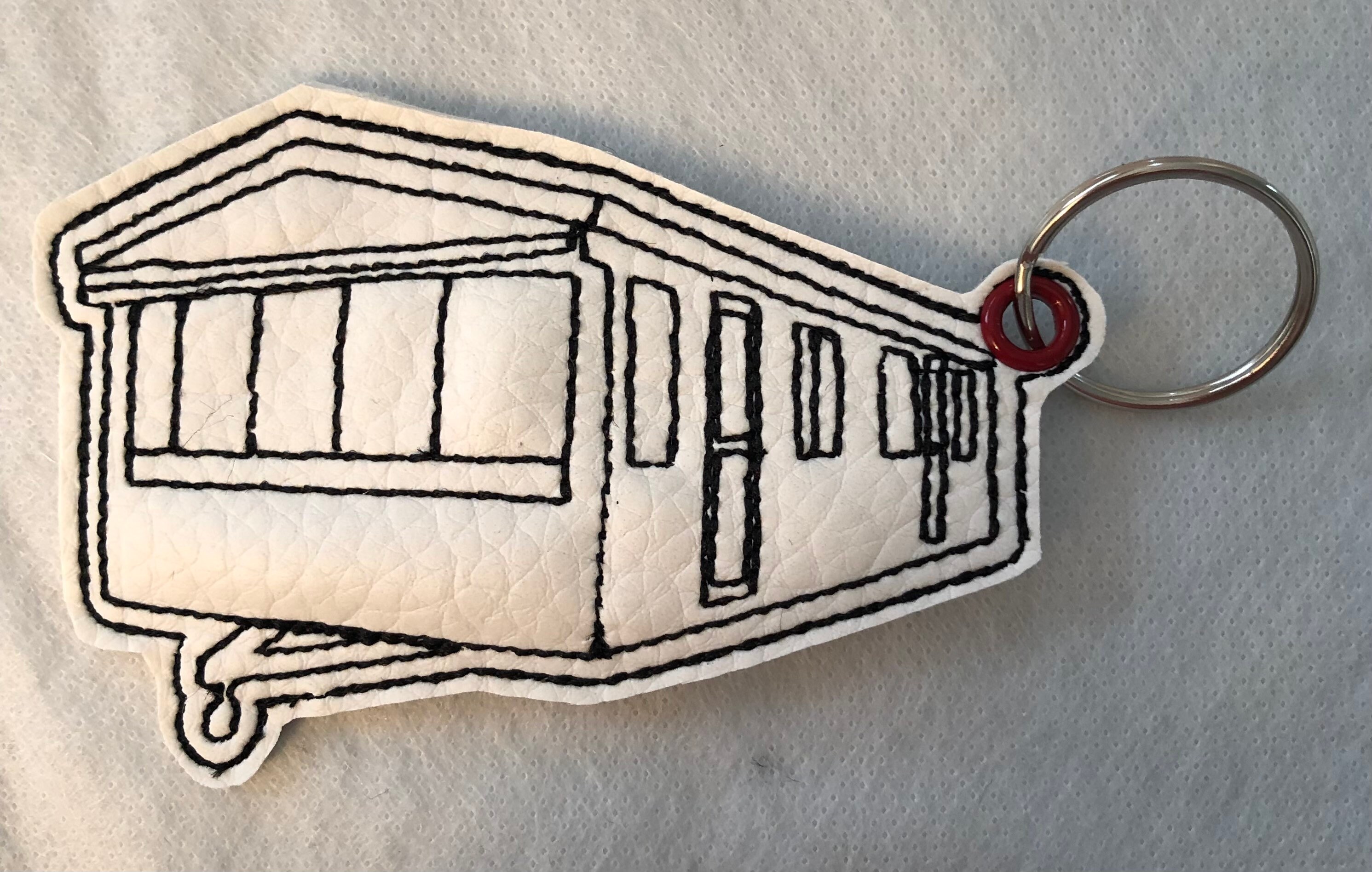 Static caravan keyring | Etsy