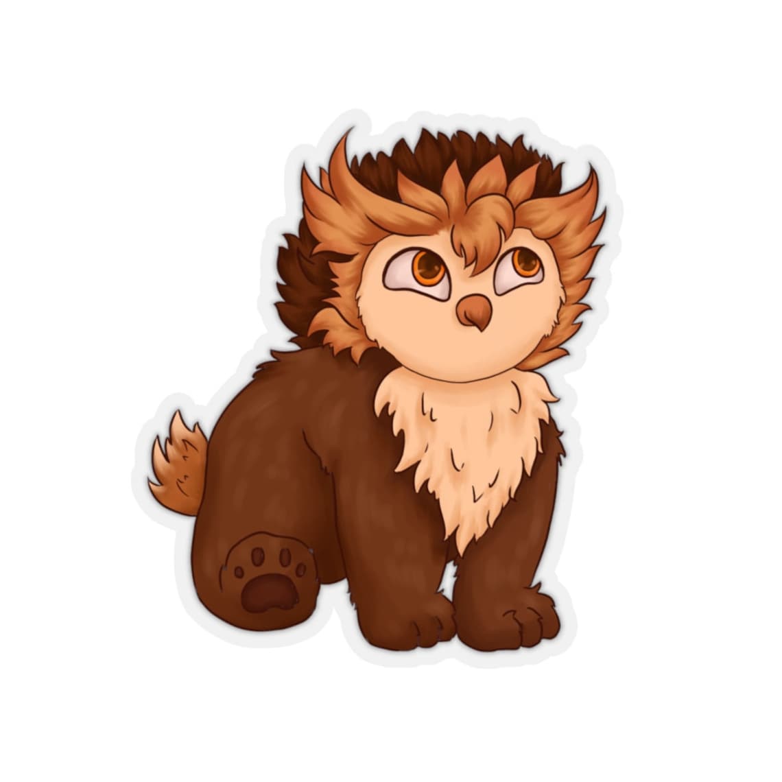 DnD Eulenbär Sticker DnD Monster Sticker Geek Sticker - Etsy