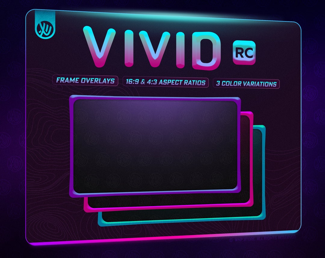Vivid RC - 3 Frame Overlays - Etsy