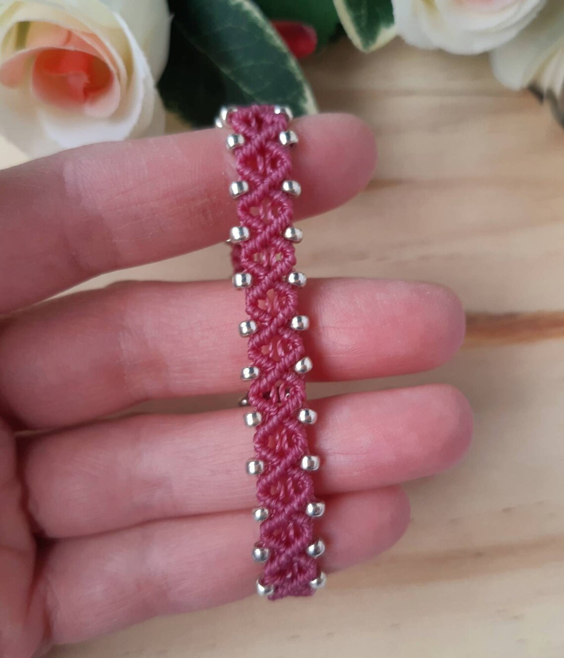 Boho Macrame Bracelet Macrame Bracelet With Beads Macrame | Etsy