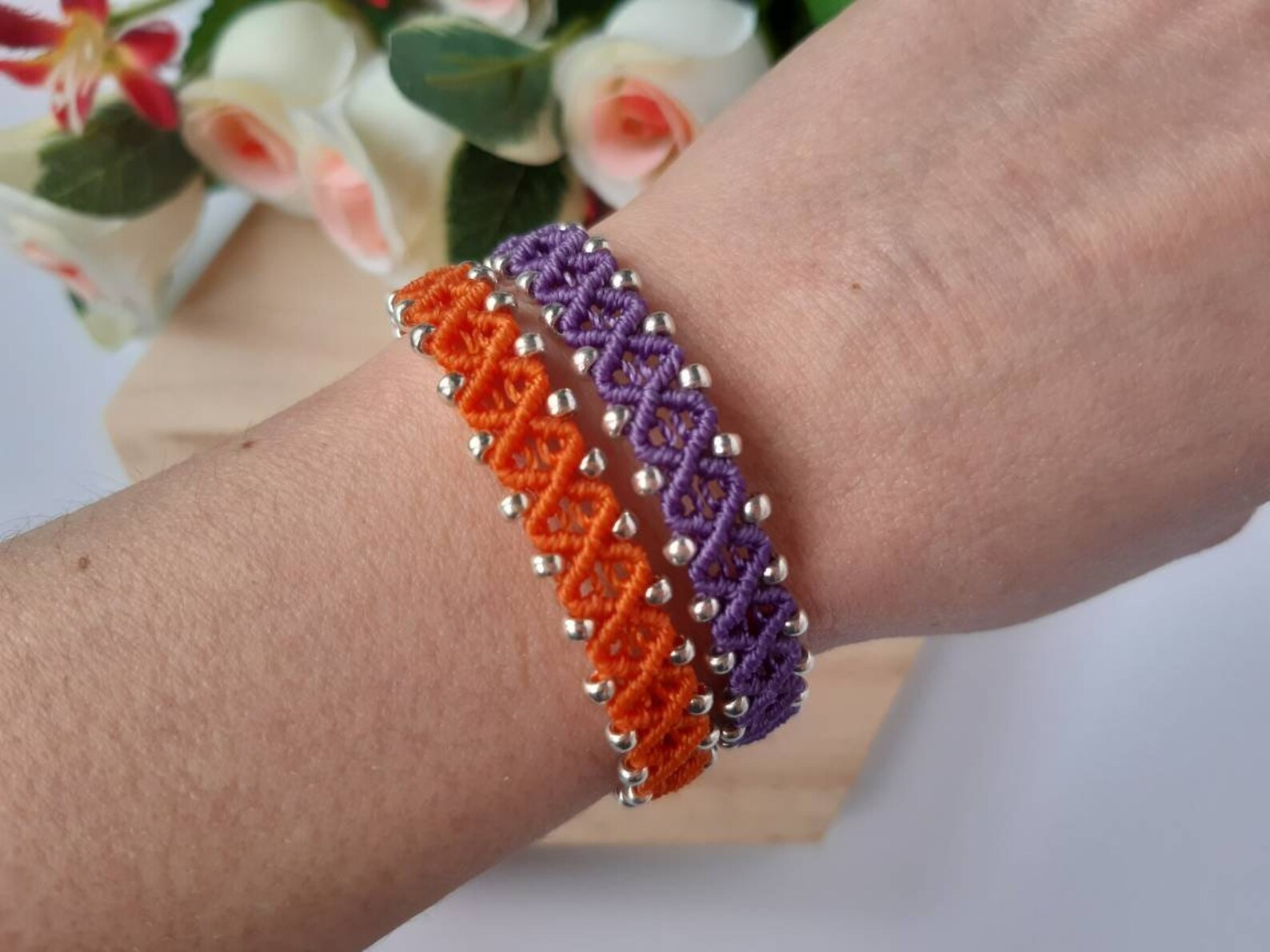 Boho Macrame Bracelet, Macrame Bracelet With Beads, Macrame Jewelry ...