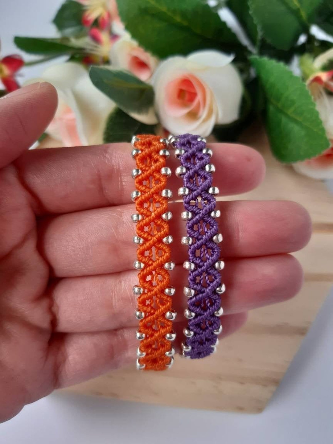 Boho Macrame Bracelet, Macrame Bracelet With Beads, Macrame Jewelry ...