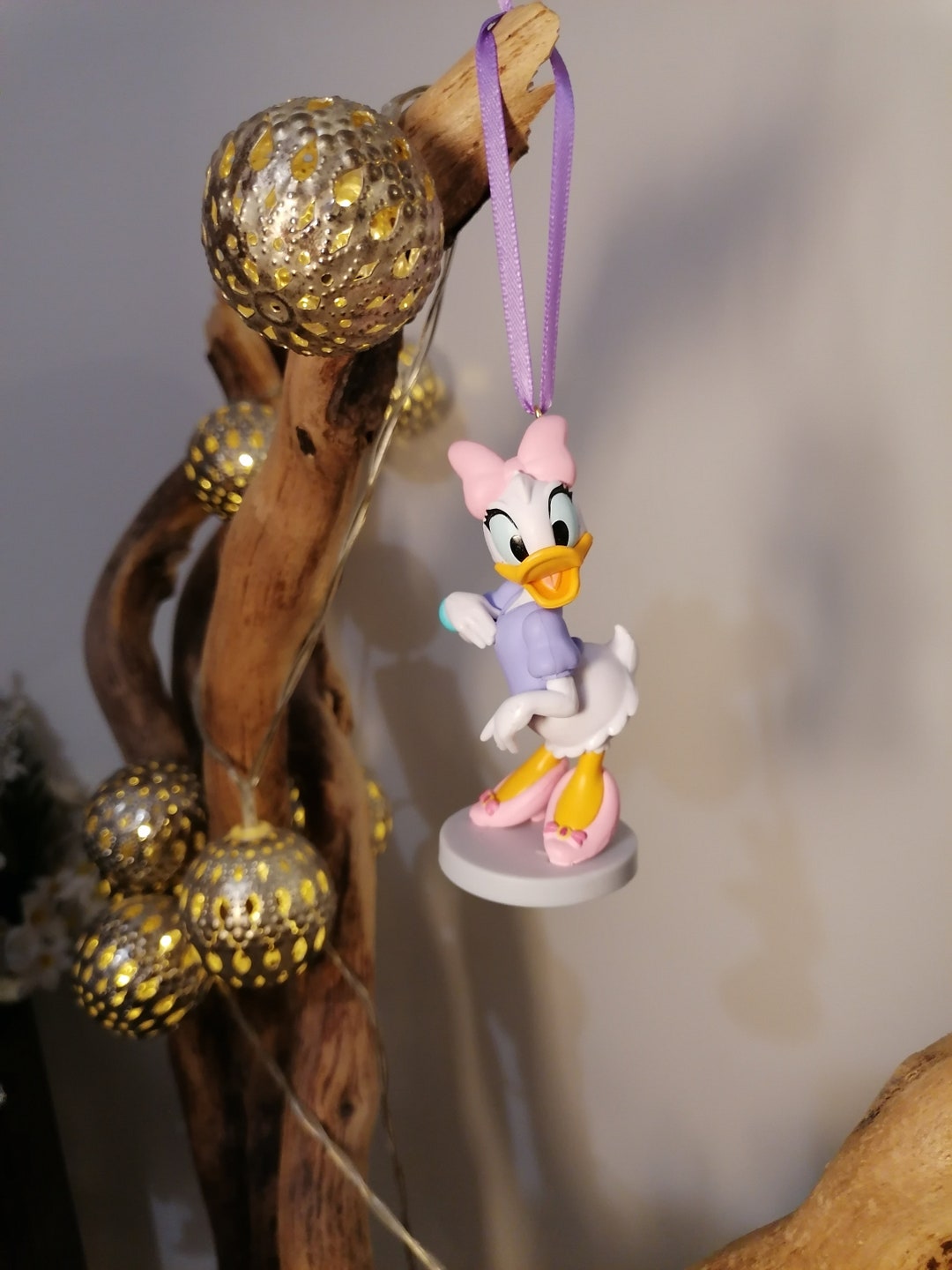 Disney Daisy Duck Christmas Decoration Figure, Hanging Ornament Bauble ...