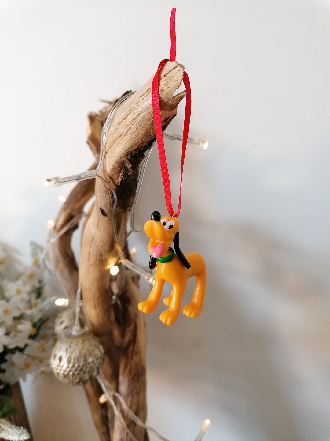 Disney Mickey Mouse Pluto Christmas Decoration Figure, Hanging Ornament ...