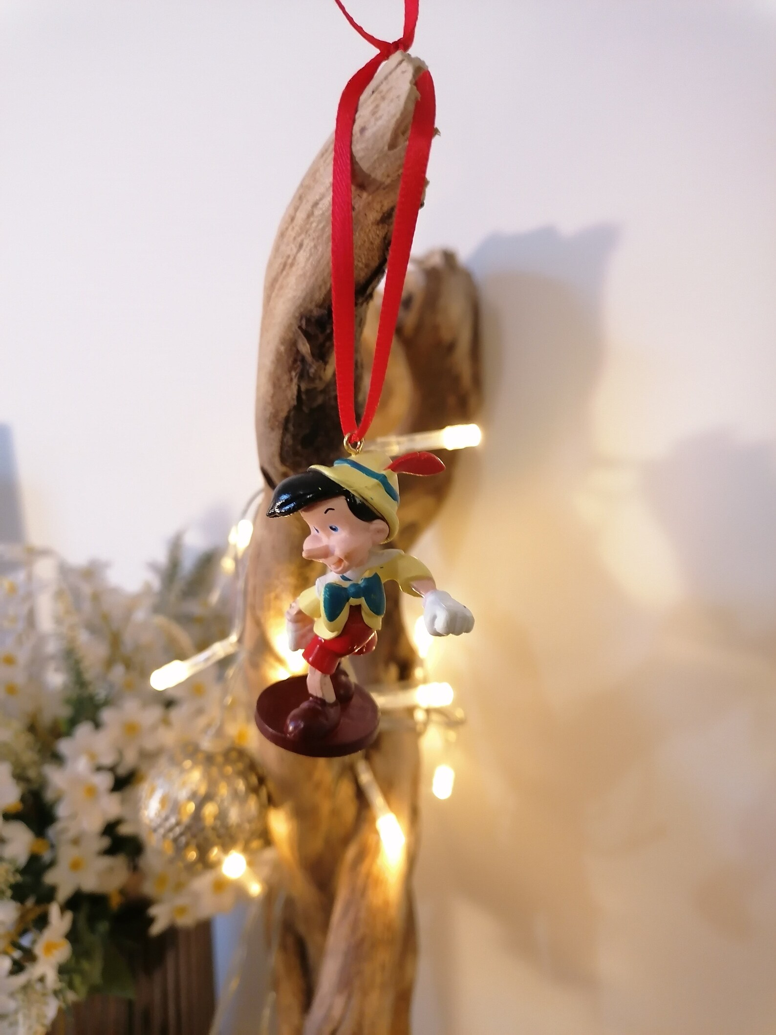 Disney Pinocchio Christmas Decoration Figure, Hanging Ornament Bauble ...