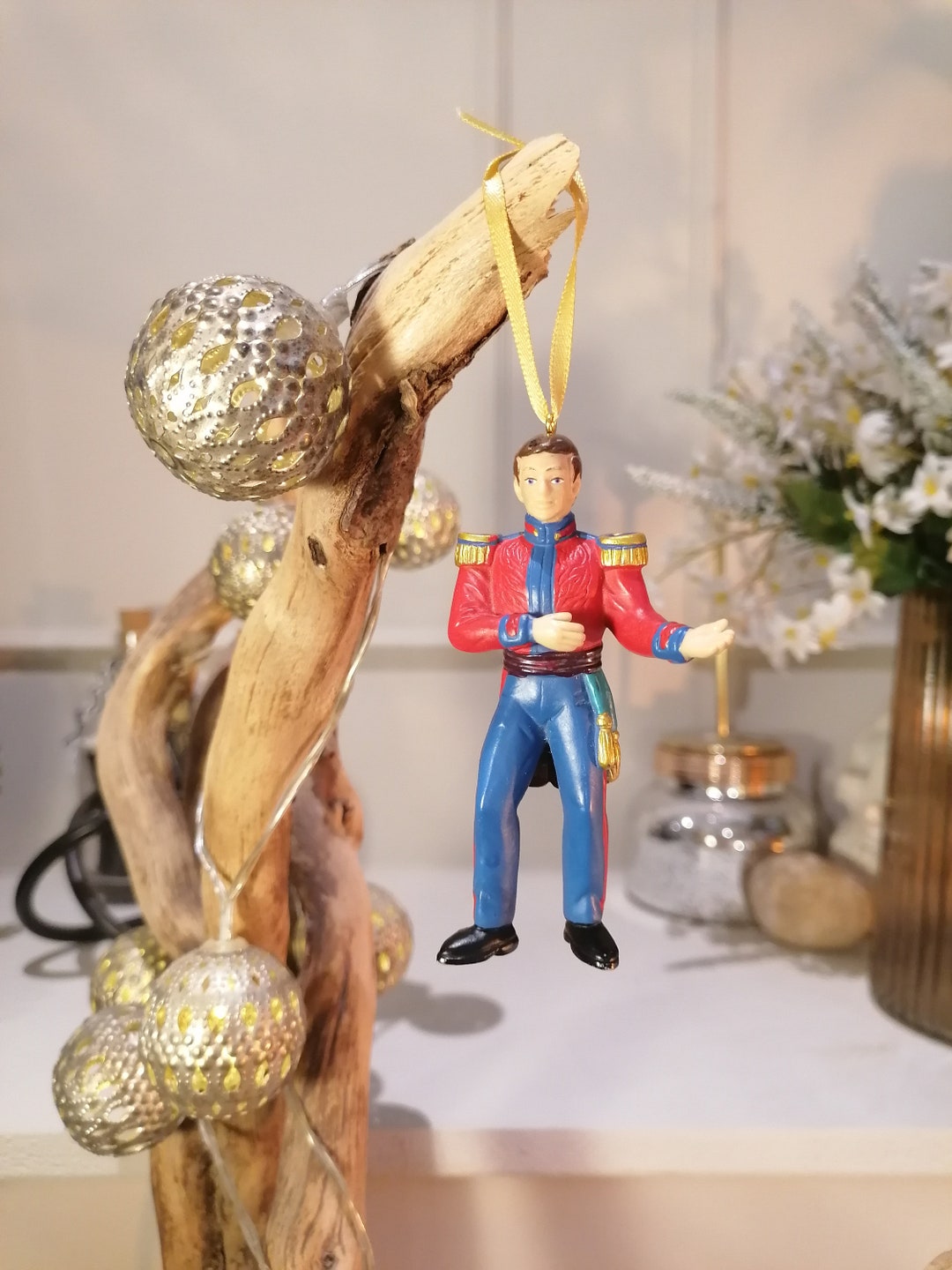 Disney Cinderella Prince Christmas Decoration Figure, Ornament Bauble ...