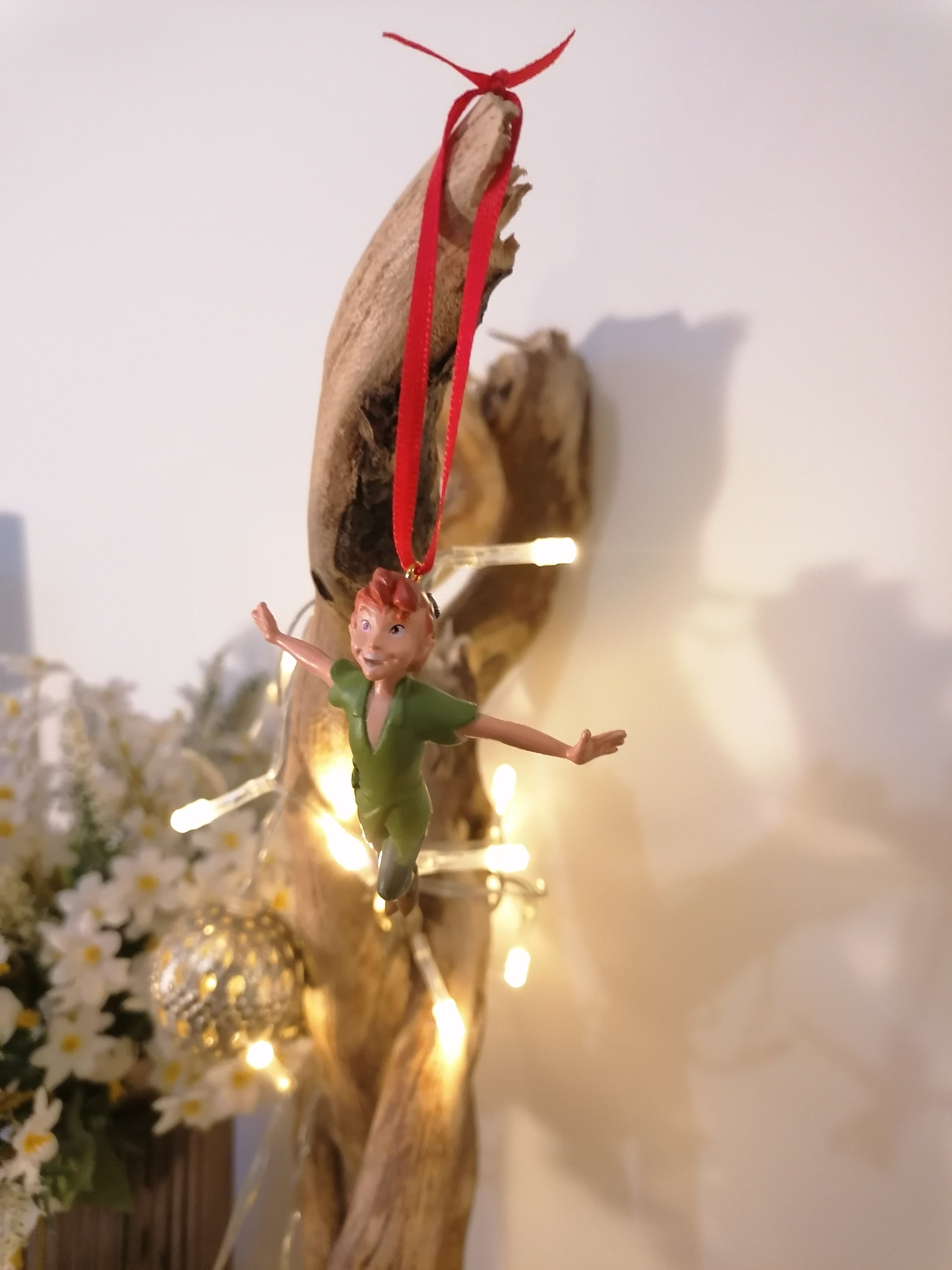 Disney Peter Pan Christmas Decoration Figure, Hanging Ornament Bauble ...