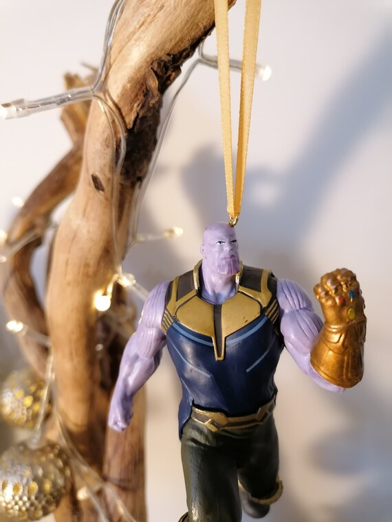 Disney Marvel Avengers Thanos Christmas Decoration Figure Ornament Bauble Disney Christmas Decorations Gifts for Him Christmas Gifts Etsy Canada