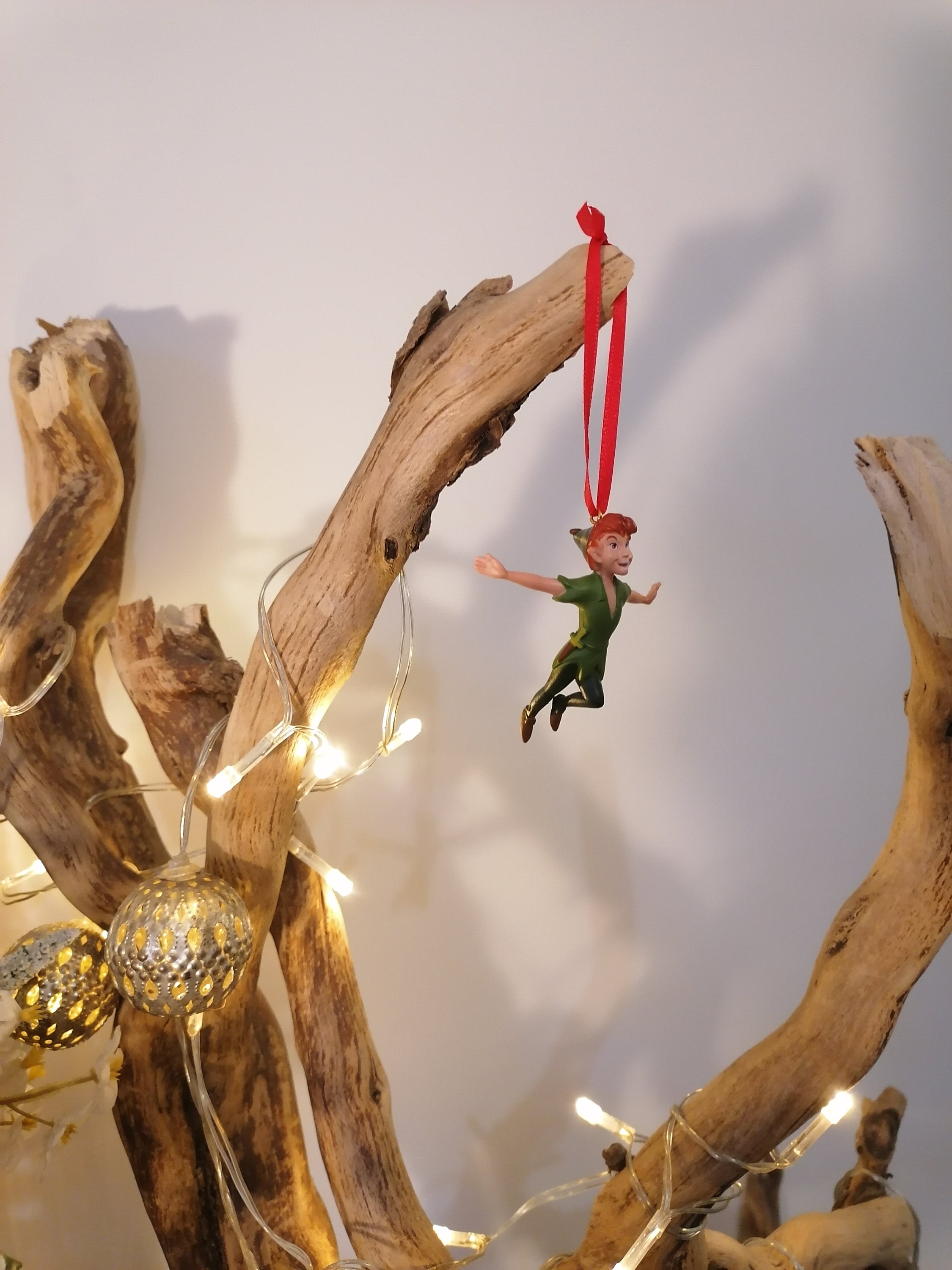 Disney Peter Pan Christmas Decoration Figure, Hanging Ornament Bauble ...