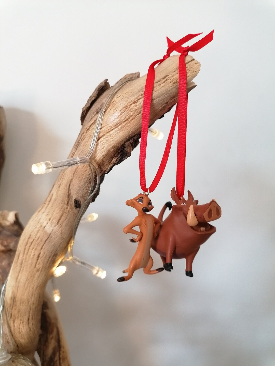 Disney Lion King Timon and Pumbaa Christmas Decoration Figure, Bauble ...