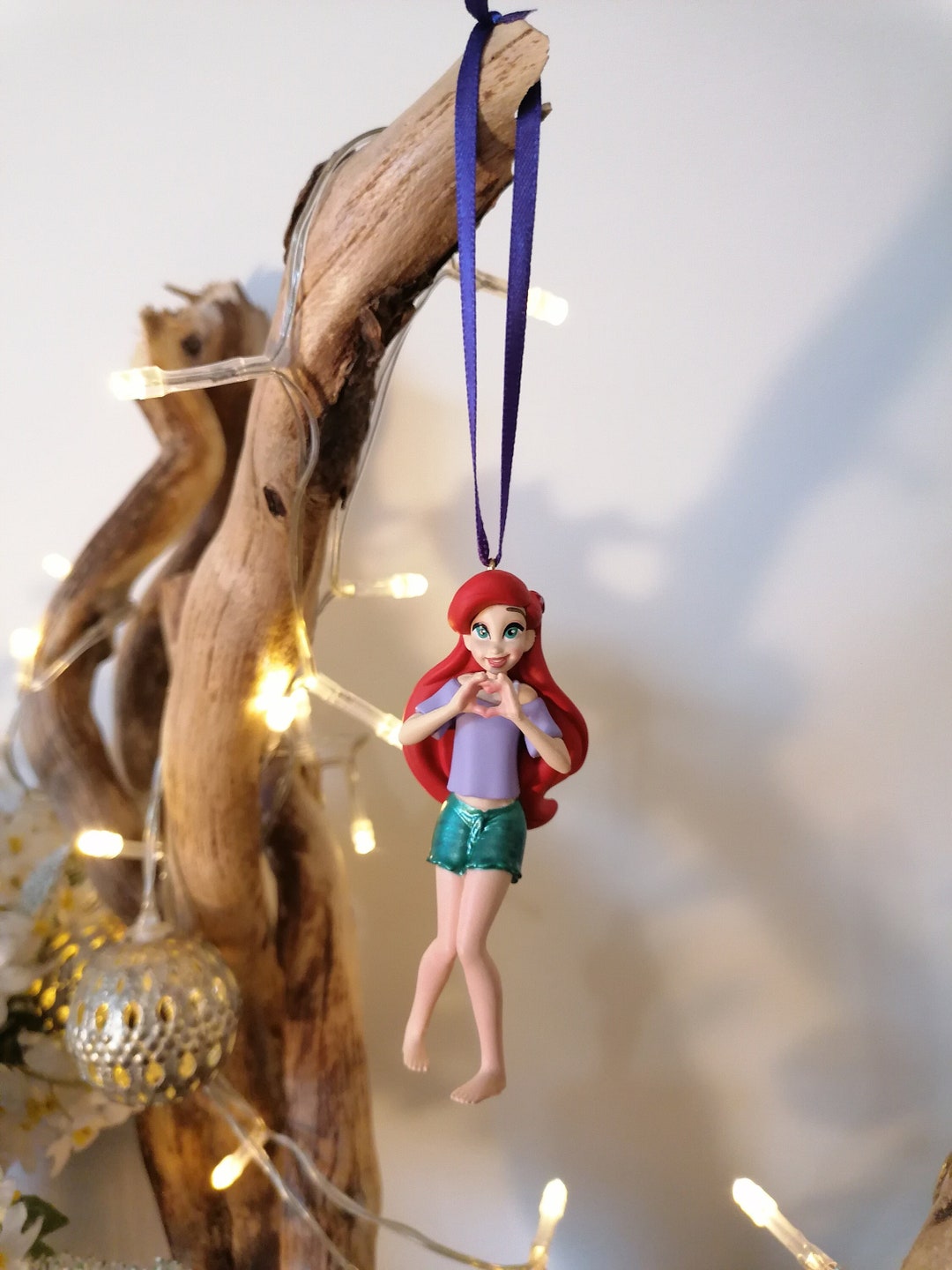 Disney Little Mermaid Ariel Christmas Decoration Figure, Ornament ...