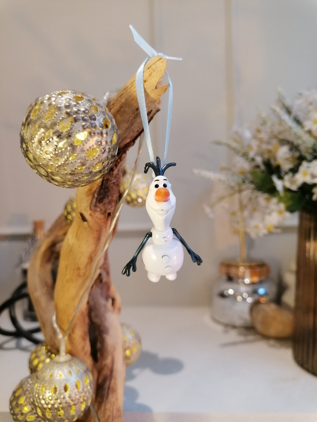 Disney Frozen Olaf Christmas Decoration Figure, Hanging Ornament Bauble ...
