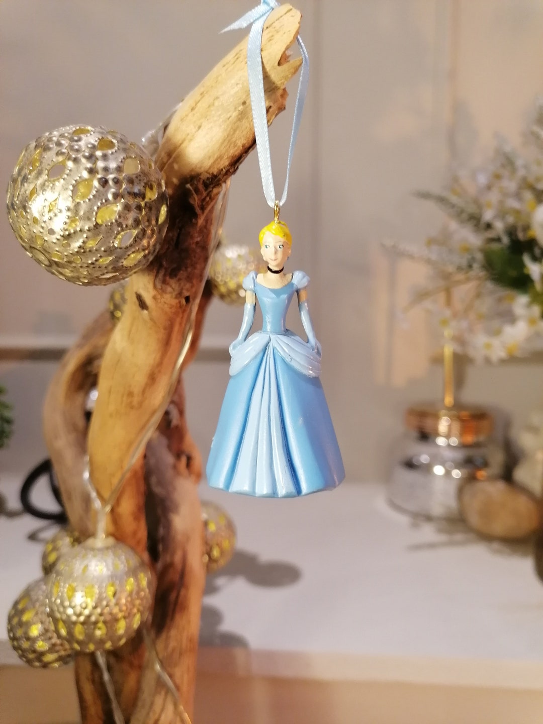 Disney Cinderella Christmas Decoration Figure, Ornament Bauble, Disney ...