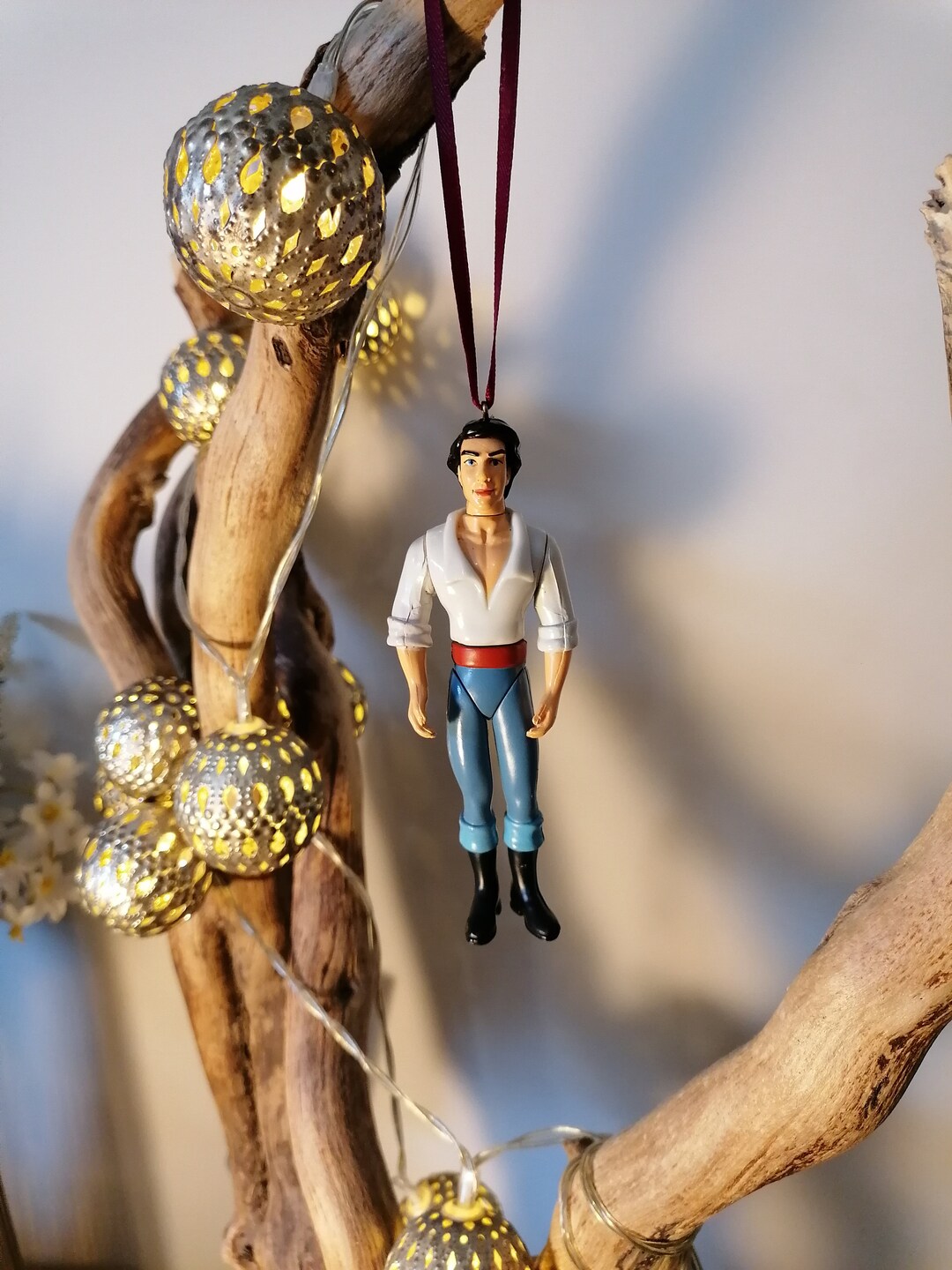 Disney Little Mermaid Prince Eric Christmas Decoration Figure, Ornament ...