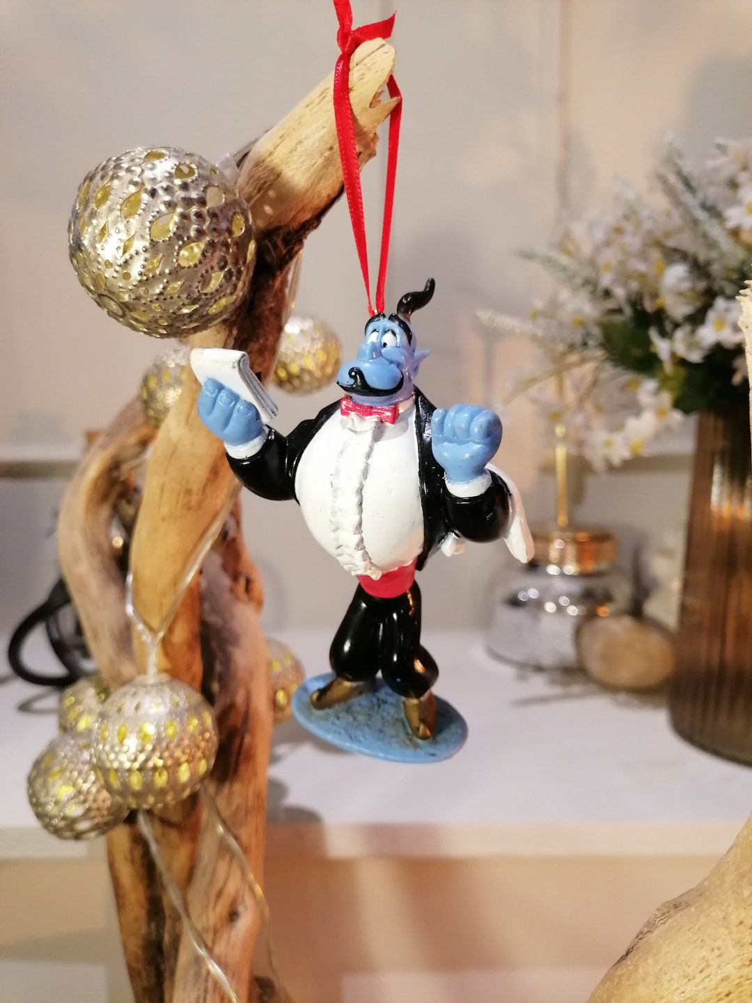 Disney Aladdin Genie Christmas Decoration Figure, Ornament Bauble ...