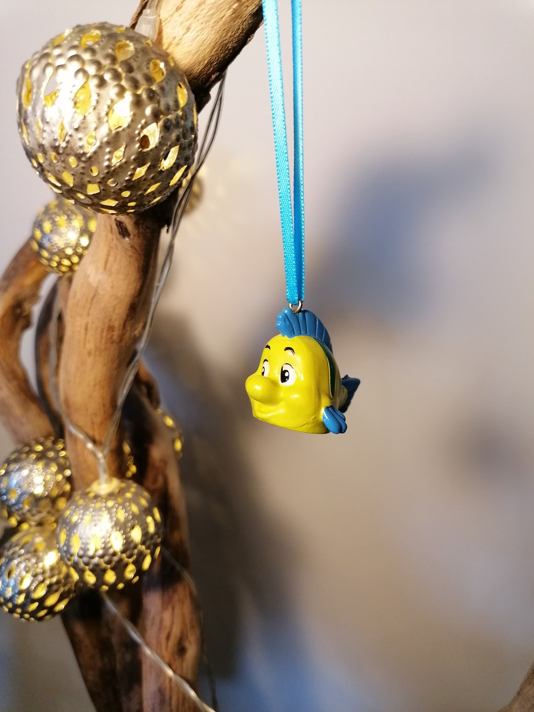 Disney Little Mermaid Flounder Christmas Decoration Figure, Ornament ...