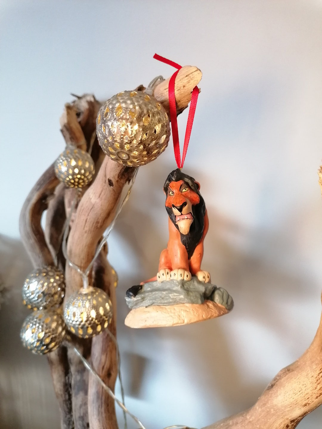 Disney Lion King Scar Christmas Decoration Figure Ornament - Etsy