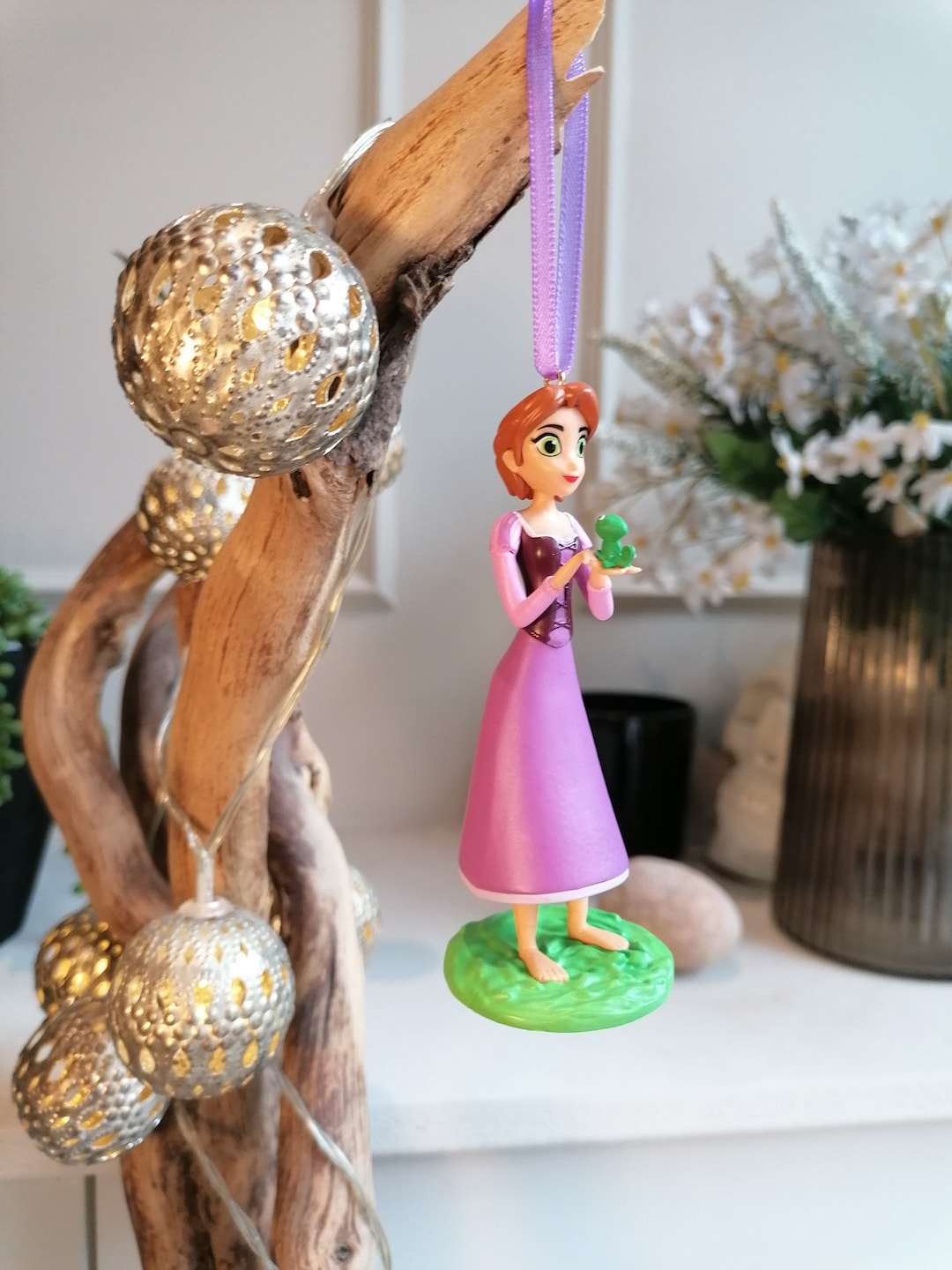 Disney Tangled Rapunzel Christmas Decoration Figure, Hanging Ornament ...