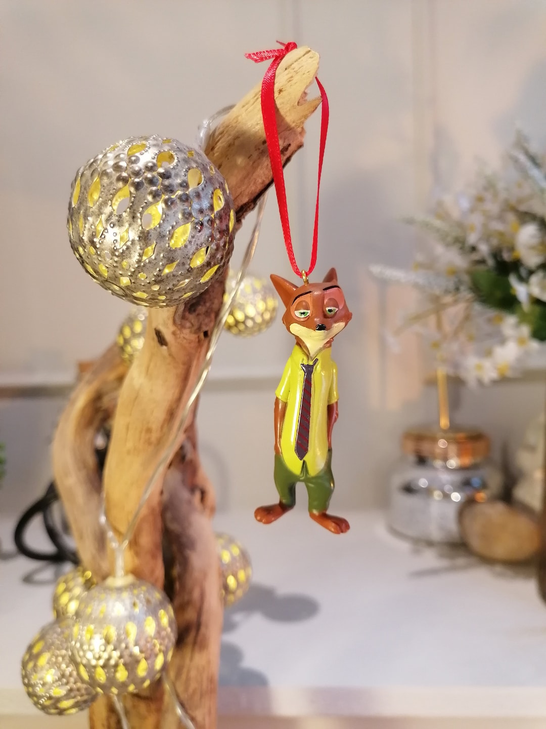 Disney Zootopia Nick Wild Christmas Decoration Figure, Ornament Bauble ...
