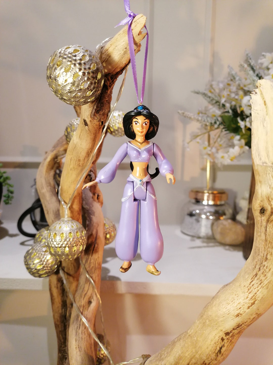 Disney Aladdin Jasmine Christmas Decoration Figure, Ornament Bauble ...