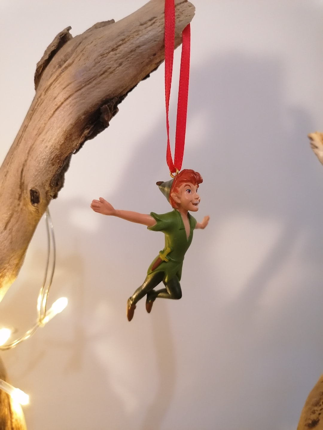 Disney Peter Pan Christmas Decoration Figure, Hanging Ornament Bauble ...