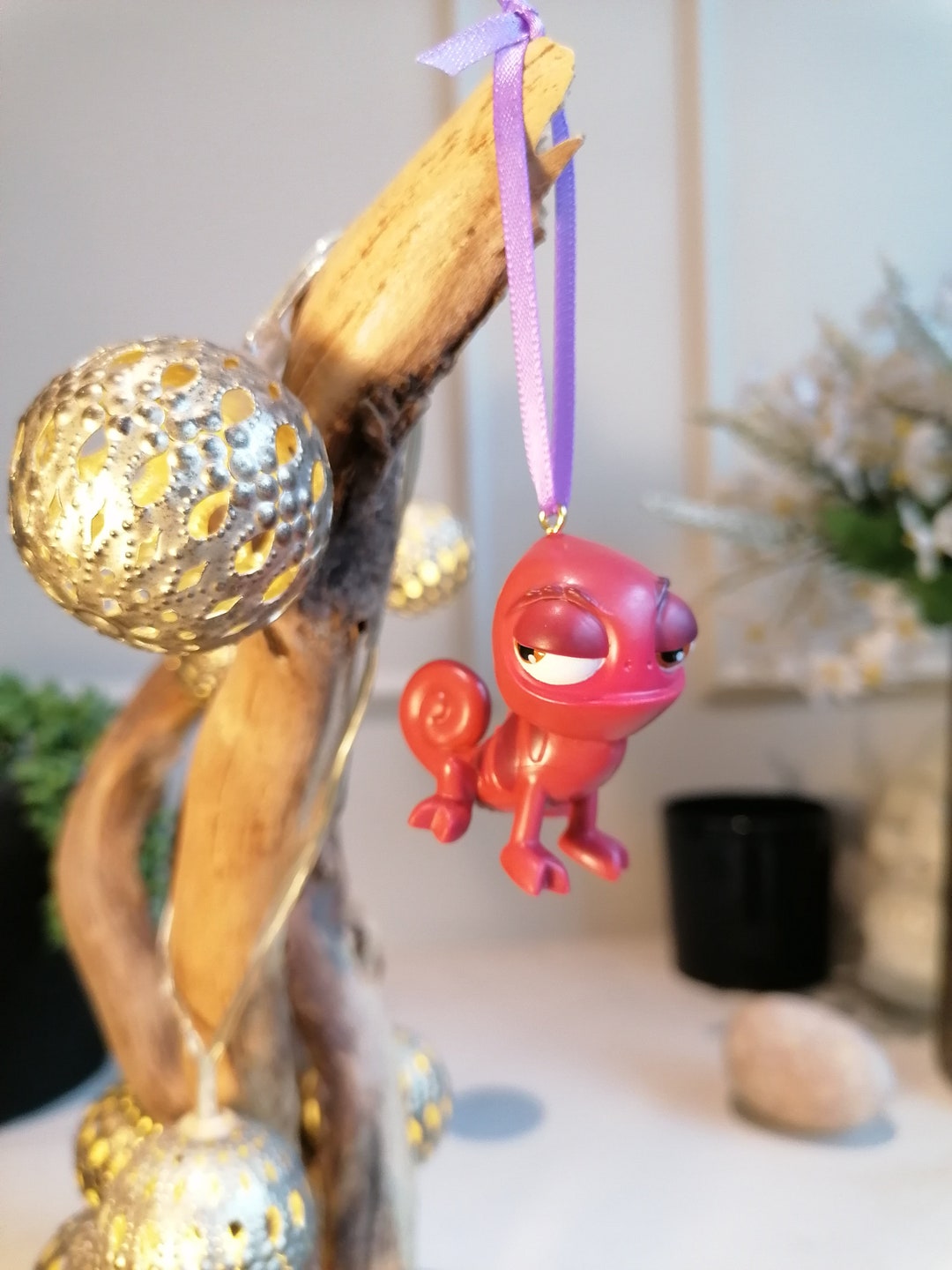 Disney Tangled Rapunzel Pascal Christmas Decoration Figure, Ornament ...