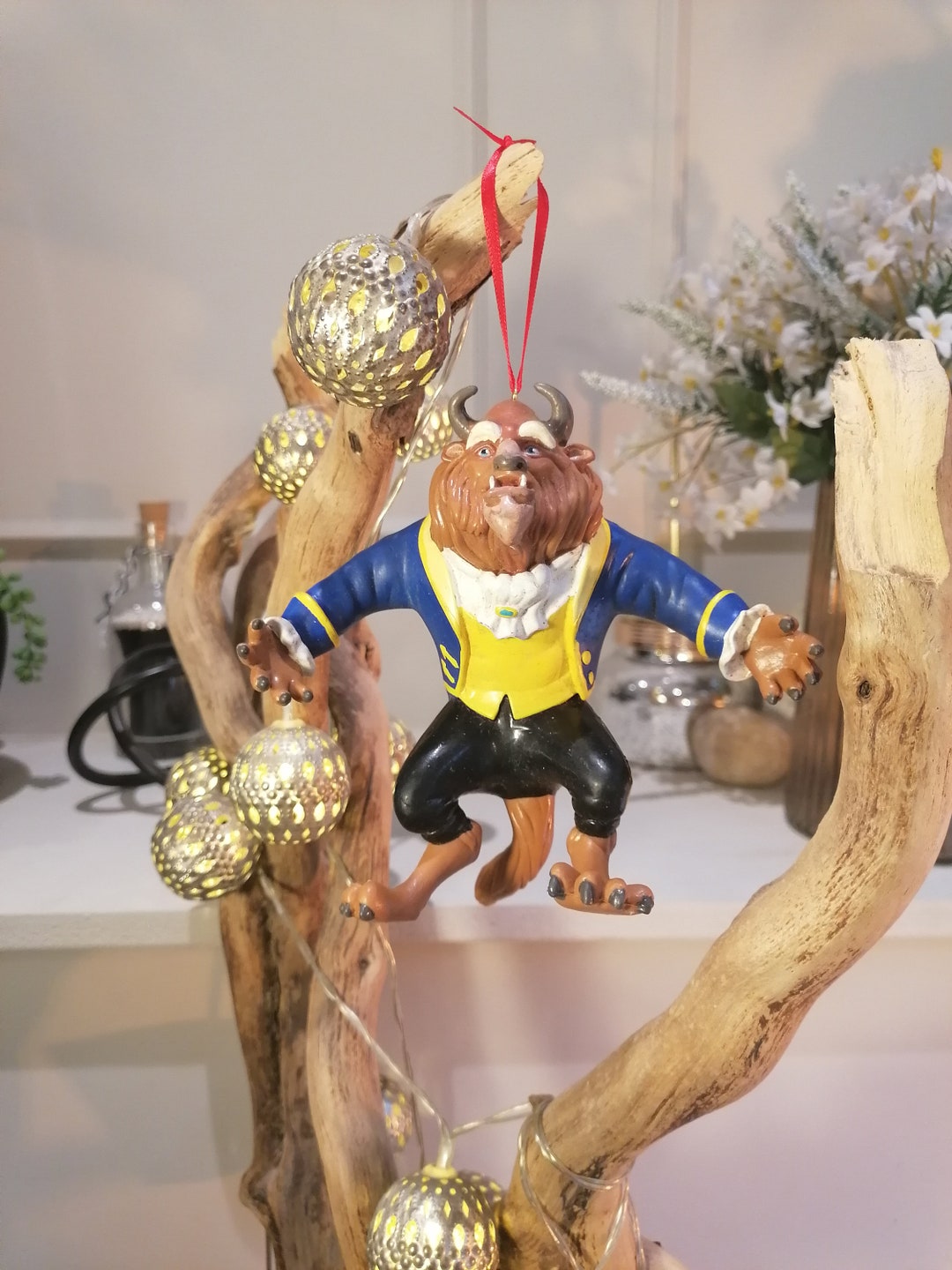 Disney Beauty and the Beast Christmas Decoration Figure, Ornament ...