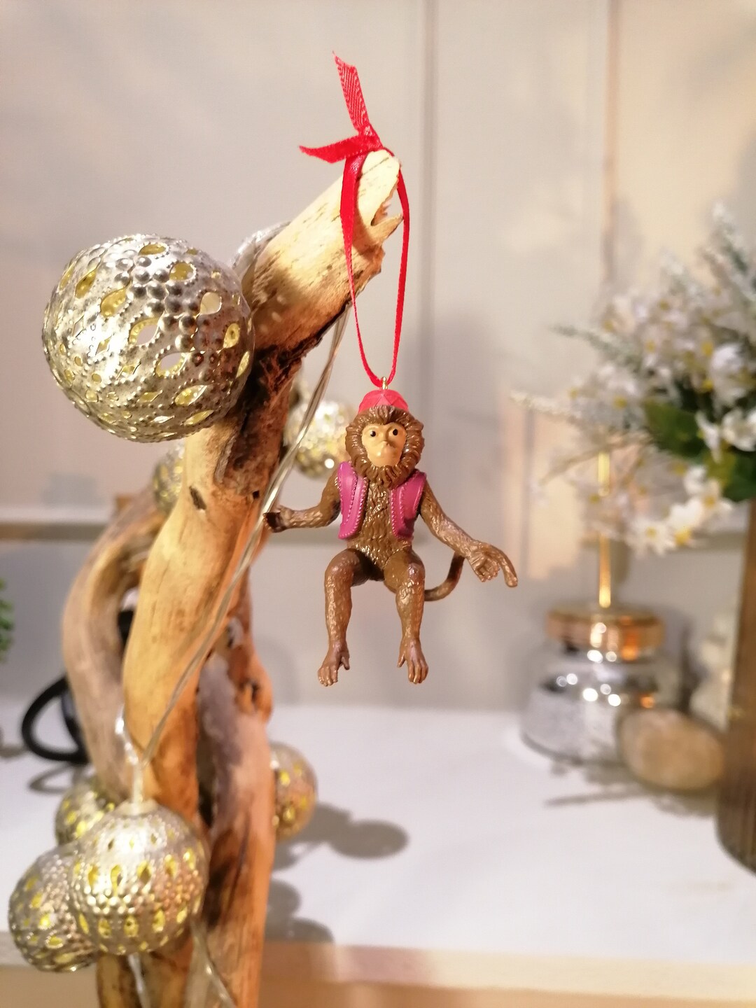 Disney Aladdin Abu Christmas Decoration Figure, Ornament Bauble, Disney ...